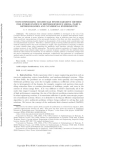Nonconforming multiscale finite element method for Stokes flows in heterogeneous media. Part I ...
